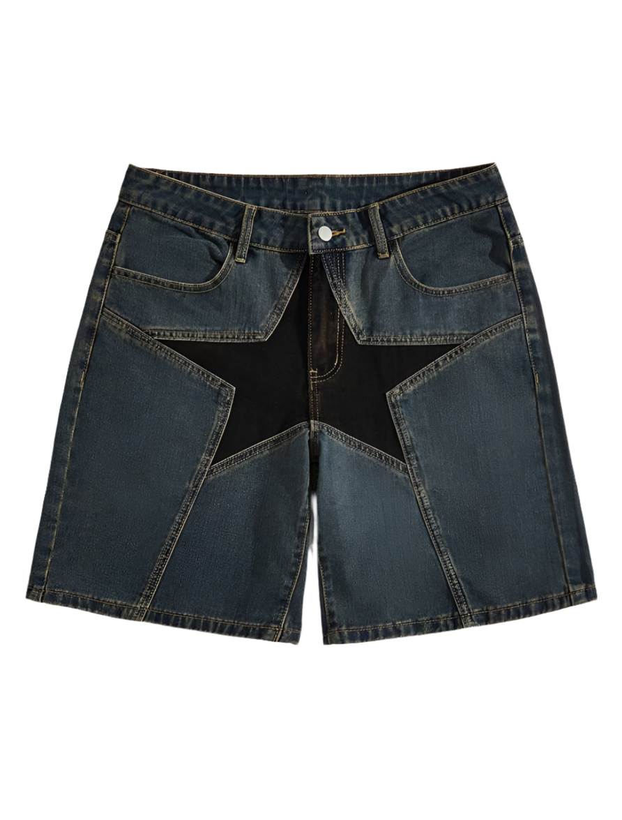 Jorts With Star Design – Y2KGloball