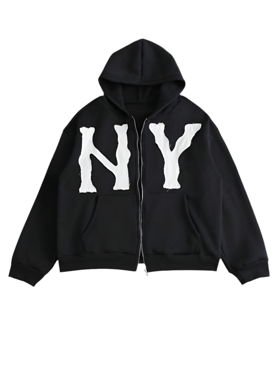 NY Zip Up Hoodie – Y2KGloball